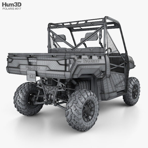 Polaris Ranger XP 1000 2019 3D model - Download ATV on 3DModels.org