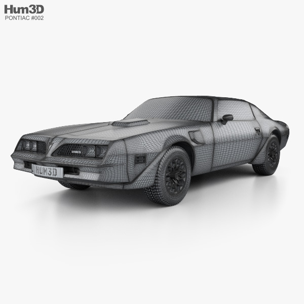 Pontiac Firebird Trans Am 1977 3D model - Download Sports car on ...
