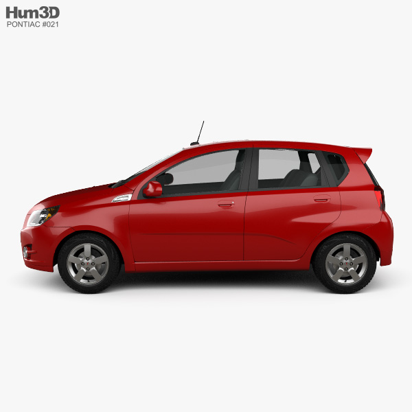 Pontiac G3 (T250) hatchback 2009 3D model - Download Hatchback on ...