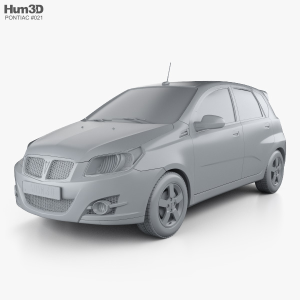 Pontiac G3 (T250) hatchback 2009 3D model - Download Hatchback on ...