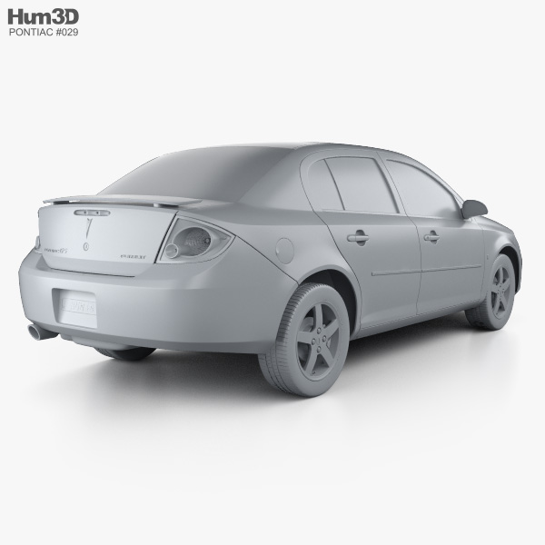 Pontiac G5 2009 3D model - Download Sedan on 3DModels.org