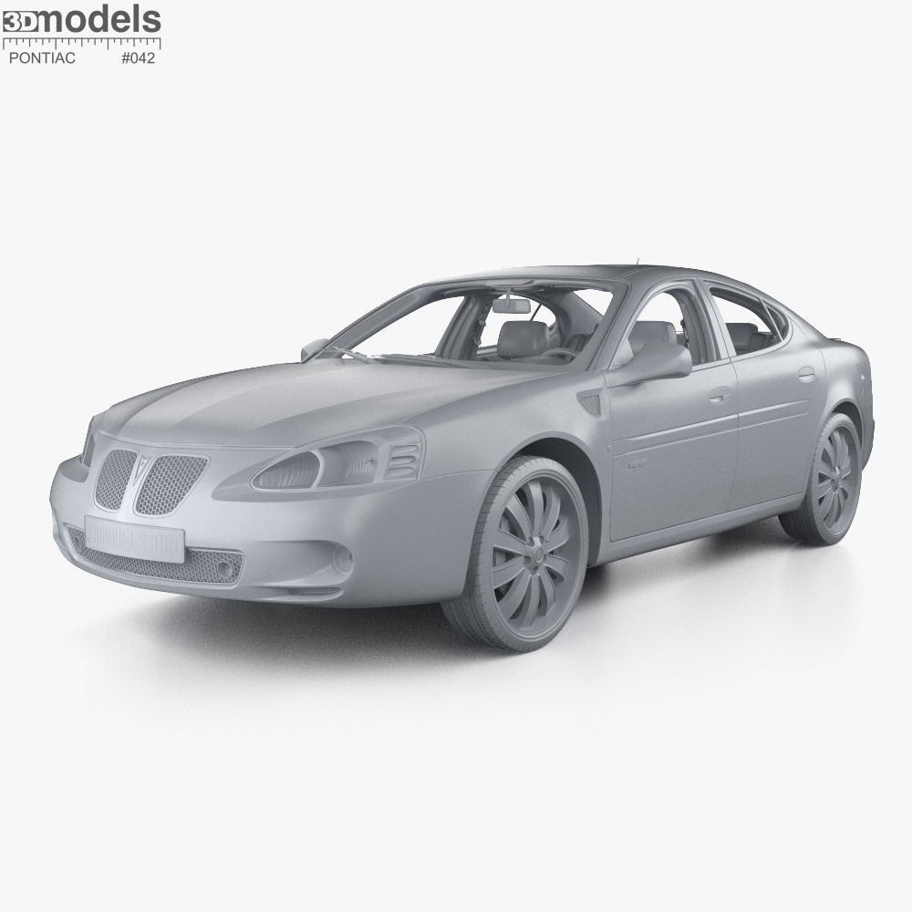 Pontiac Grand Prix GXP con Interior Alta Calidad 2007 Modelo 3D ...