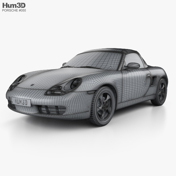 Porsche Boxster 986 2003 3D model - Download Sports car on 3DModels.org