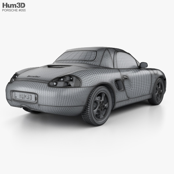 Porsche Boxster 986 2003 3D model - Download Sports car on 3DModels.org