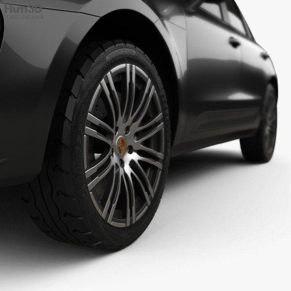 Porsche Macan Turbo 2017 3D model - Download Crossover SUV on 3DModels.org
