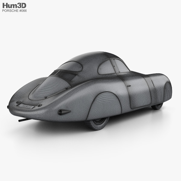 Porsche Type 64 1939 3D model - Download Sports car on 3DModels.org