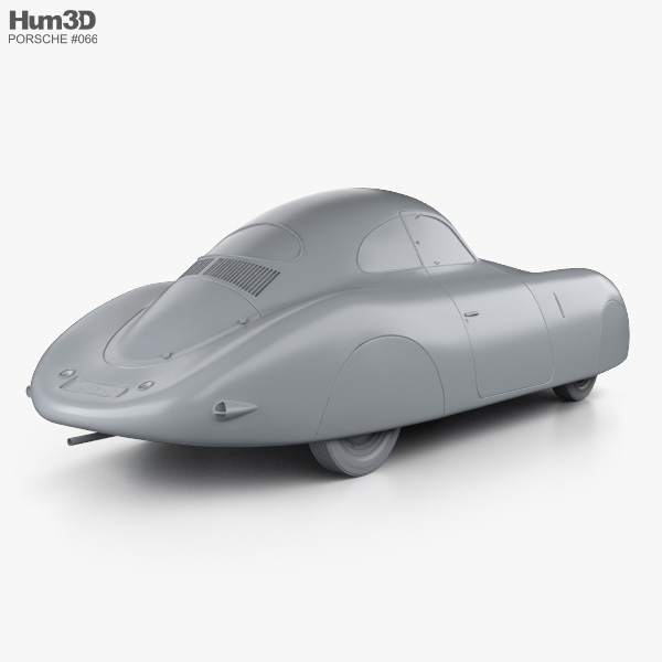 Porsche Type 64 1939 3D model - Download Sports car on 3DModels.org