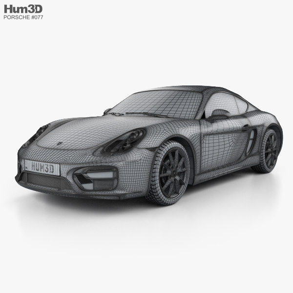 Porsche Cayman GTS 2016 3D model - Download Sports car on 3DModels.org