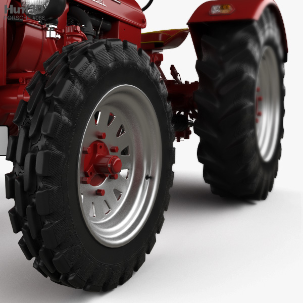 Porsche Diesel Tractor P 133 1956 3D model - Download Tractor on ...