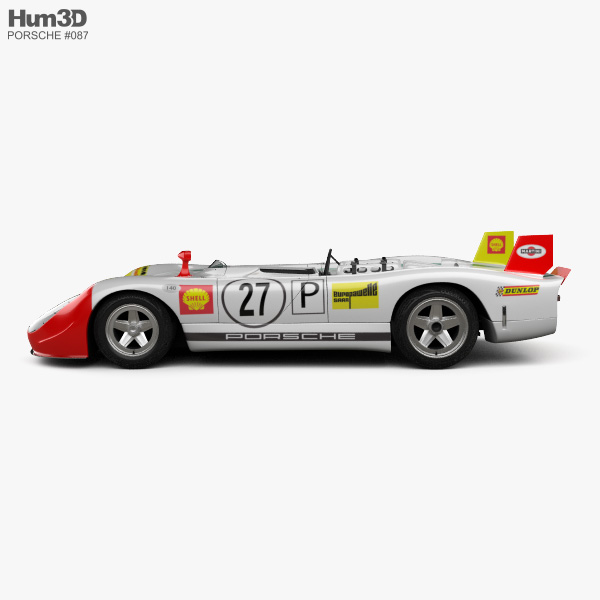 Porsche 908/02 Flunder Spyder 1969 3D model - Download Sports car on ...