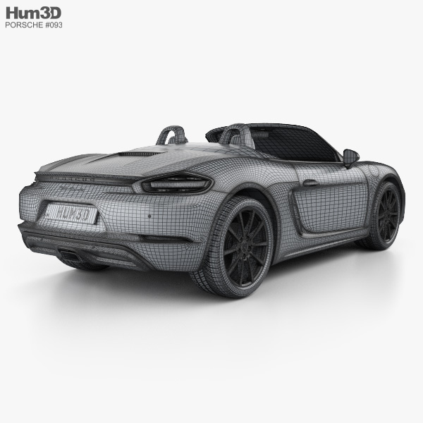 Porsche 718 Boxster 2019 3D model - Download Sports car on 3DModels.org