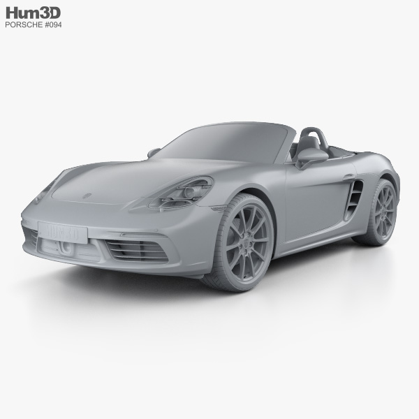 Porsche 718 Boxster S 2019 3D model - Download Sports car on 3DModels.org