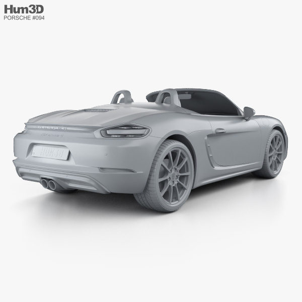 Porsche 718 Boxster S 2019 3D model - Download Sports car on 3DModels.org
