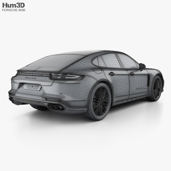 Porsche Panamera Turbo 2020 3D model - Download Sedan on 3DModels.org