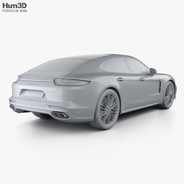 Porsche Panamera Turbo 2020 3D model - Download Sedan on 3DModels.org