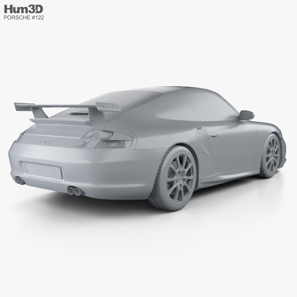 Porsche 911 GT3RS coupe (996) 2006 3D model - Download Sports car on ...