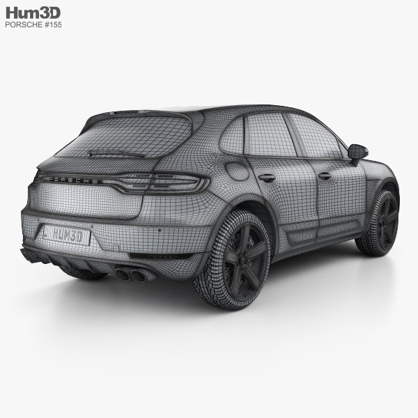 Porsche Macan S with HQ interior 2020 3D model - Download Crossover SUV ...
