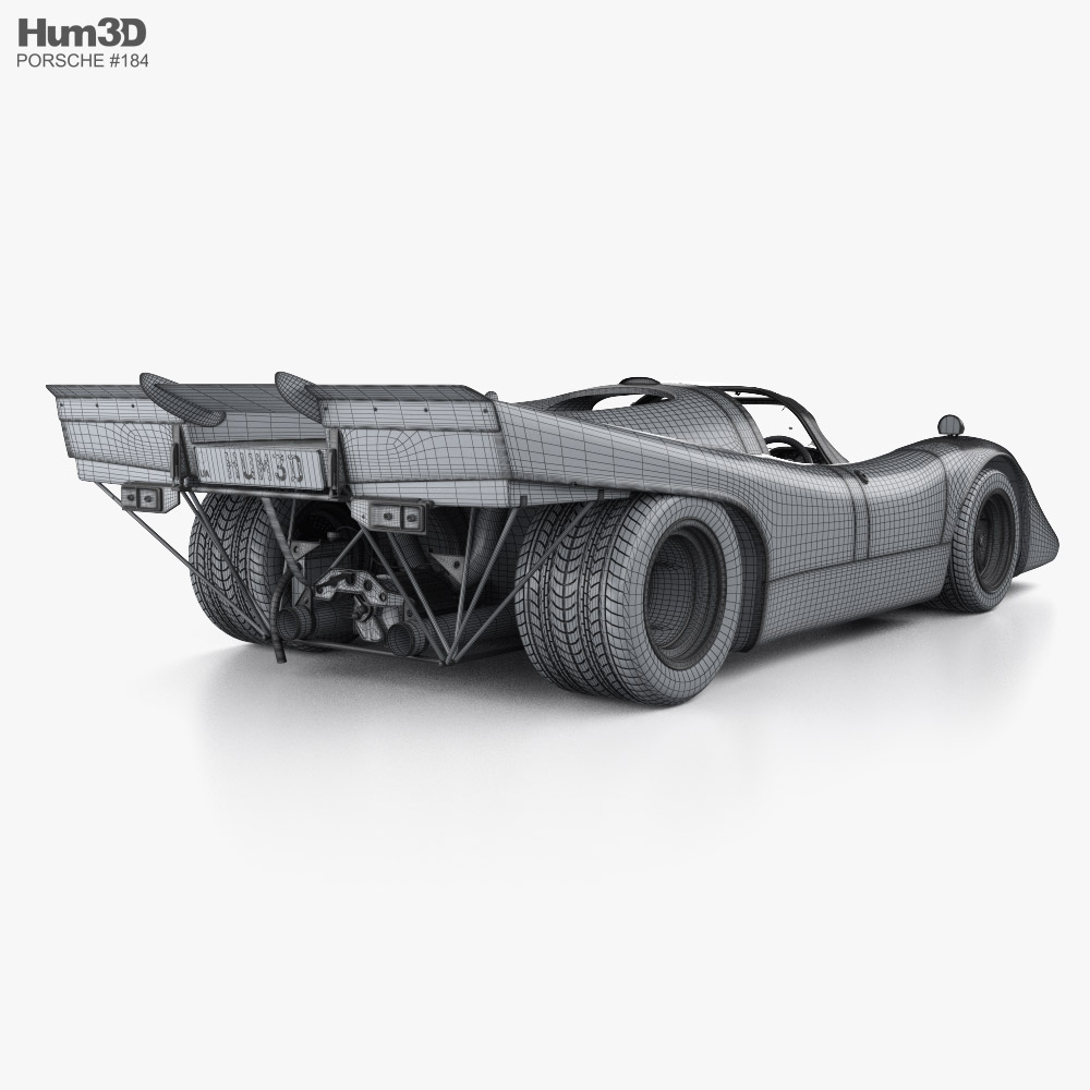 Porsche 917 K with HQ interior 1972 3D model - Download Sports car on ...