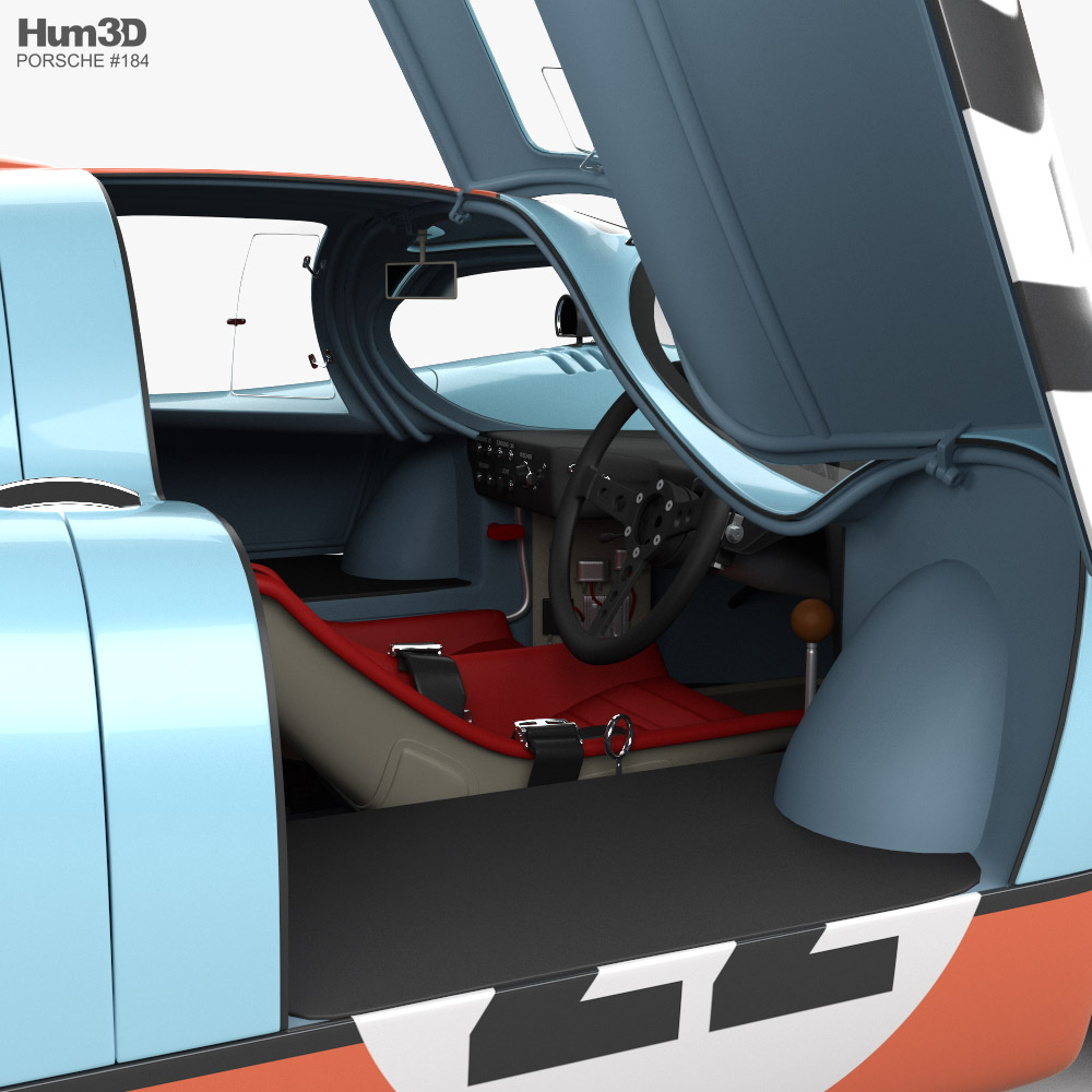 Porsche 917 K with HQ interior 1972 3D model - Download Sports car on ...