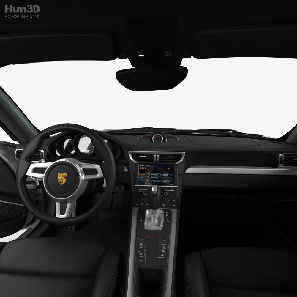Porsche 911 Turbo with HQ interior 2015 3D model - Download Sports car ...