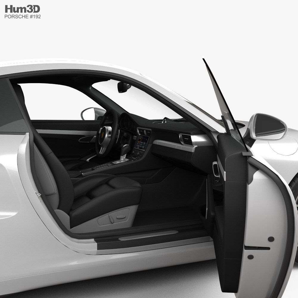 Porsche 911 Turbo with HQ interior 2015 3D model - Download Sports car ...