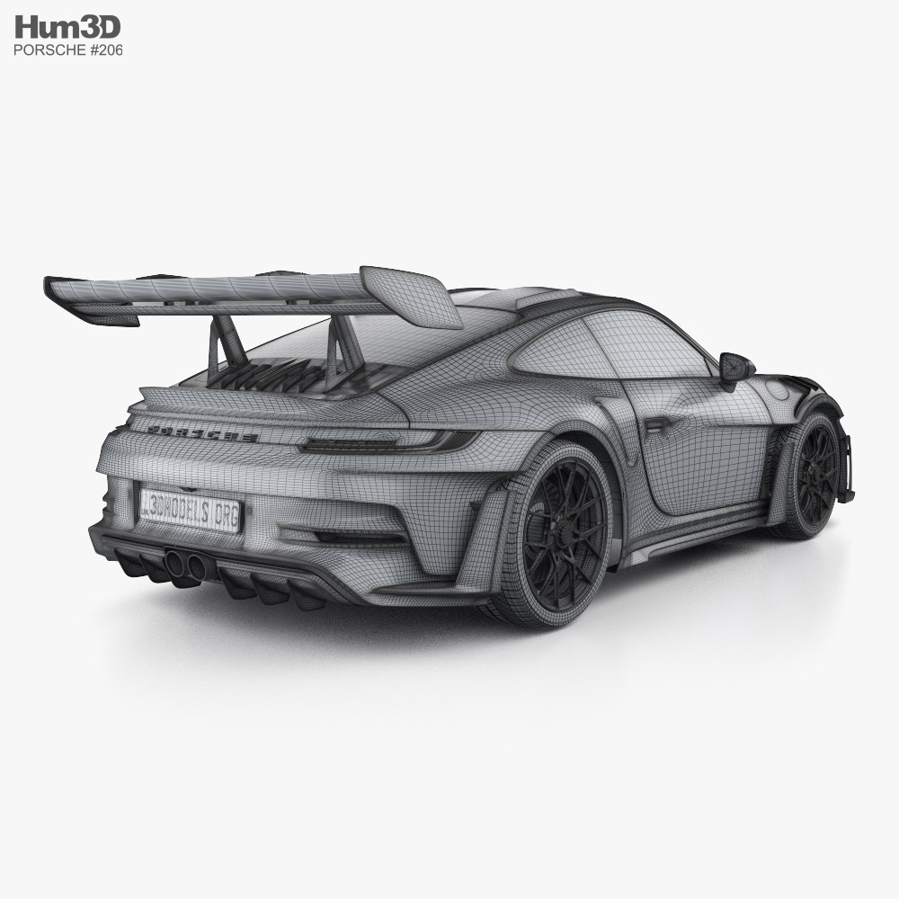Porsche 911 GT3 RS 2025 3D model - Download Sports car on 3DModels.org