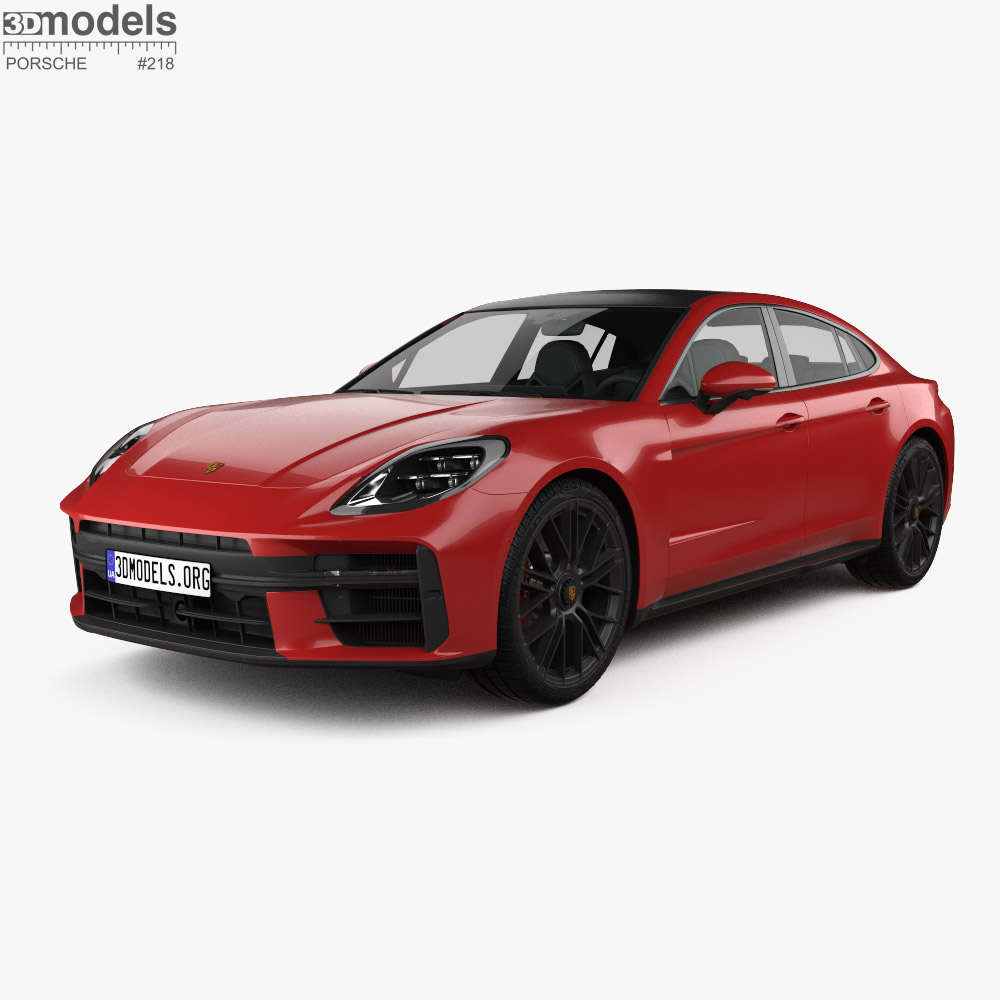 Porsche Panamera GTS 2025 3D model - Download Sedan on 3DModels.org