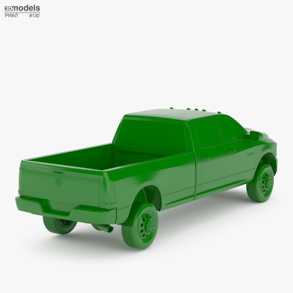 Dodge Ram 2500 CrewCab na may 8foot Box BigHorn 2012 3D model - I ...