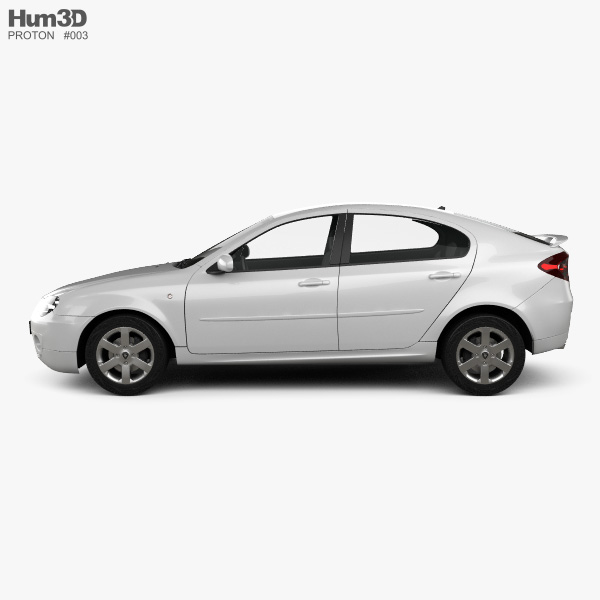 Proton Gen-2 hatchback 2013 3D model - Download Hatchback on 3DModels.org