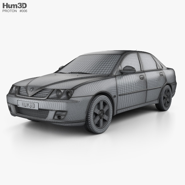 Proton Waja Impian 2013 Modelo 3D - Baixar Sedan no 3DModels.org