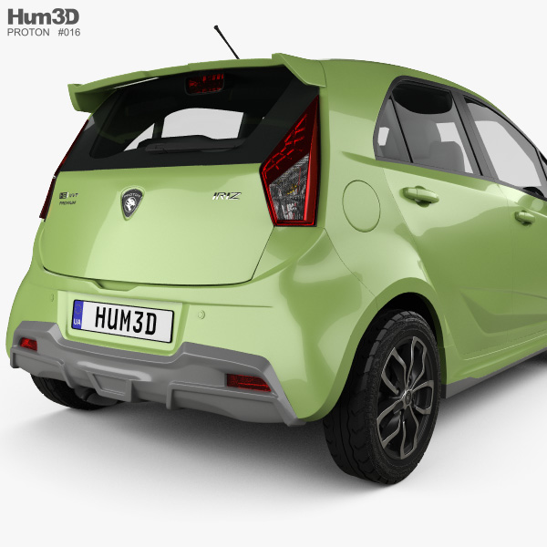 Proton Iriz 2017 3D model - Download Hatchback on 3DModels.org