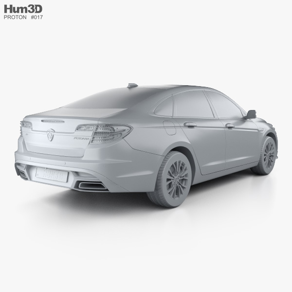 Proton Perdana 2018 3D model - Download Sedan on 3DModels.org
