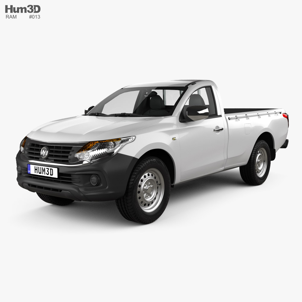 Ram 1200 Single Cab ST 2020 3D model - Download Pickup on 3DModels.org