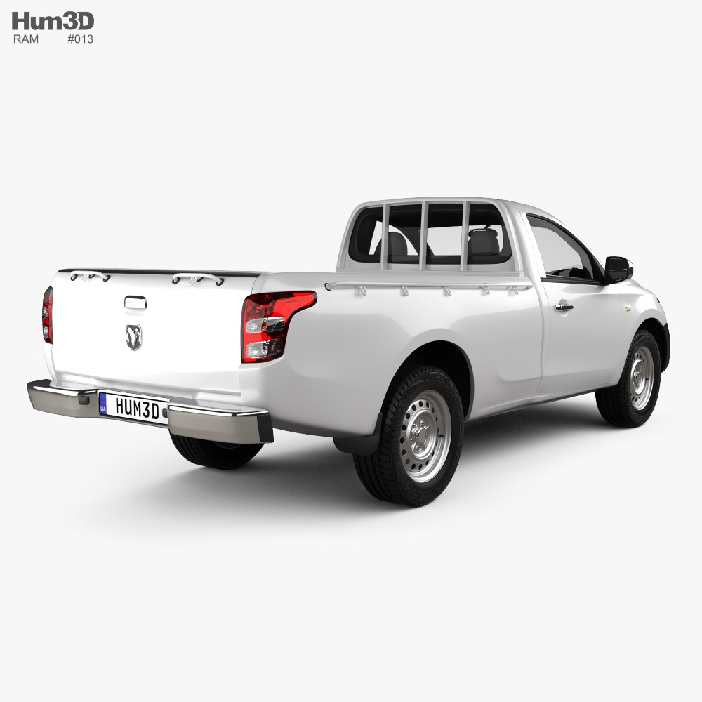 Ram 1200 Single Cab ST 2020 3D model - Download Pickup on 3DModels.org
