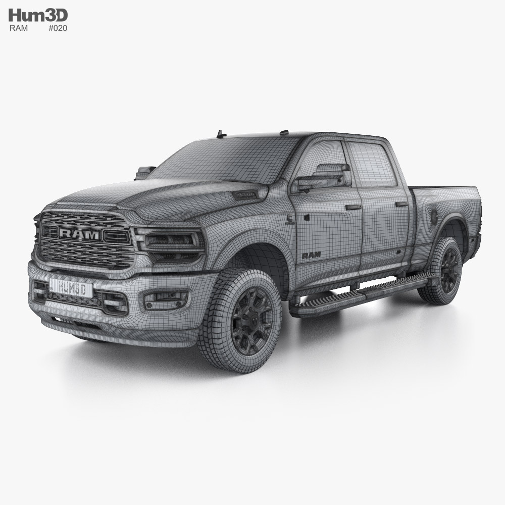 Ram 2500 Crew Cab Laramie 6’4″ Bed 2025 3D model - Download Pickup on ...