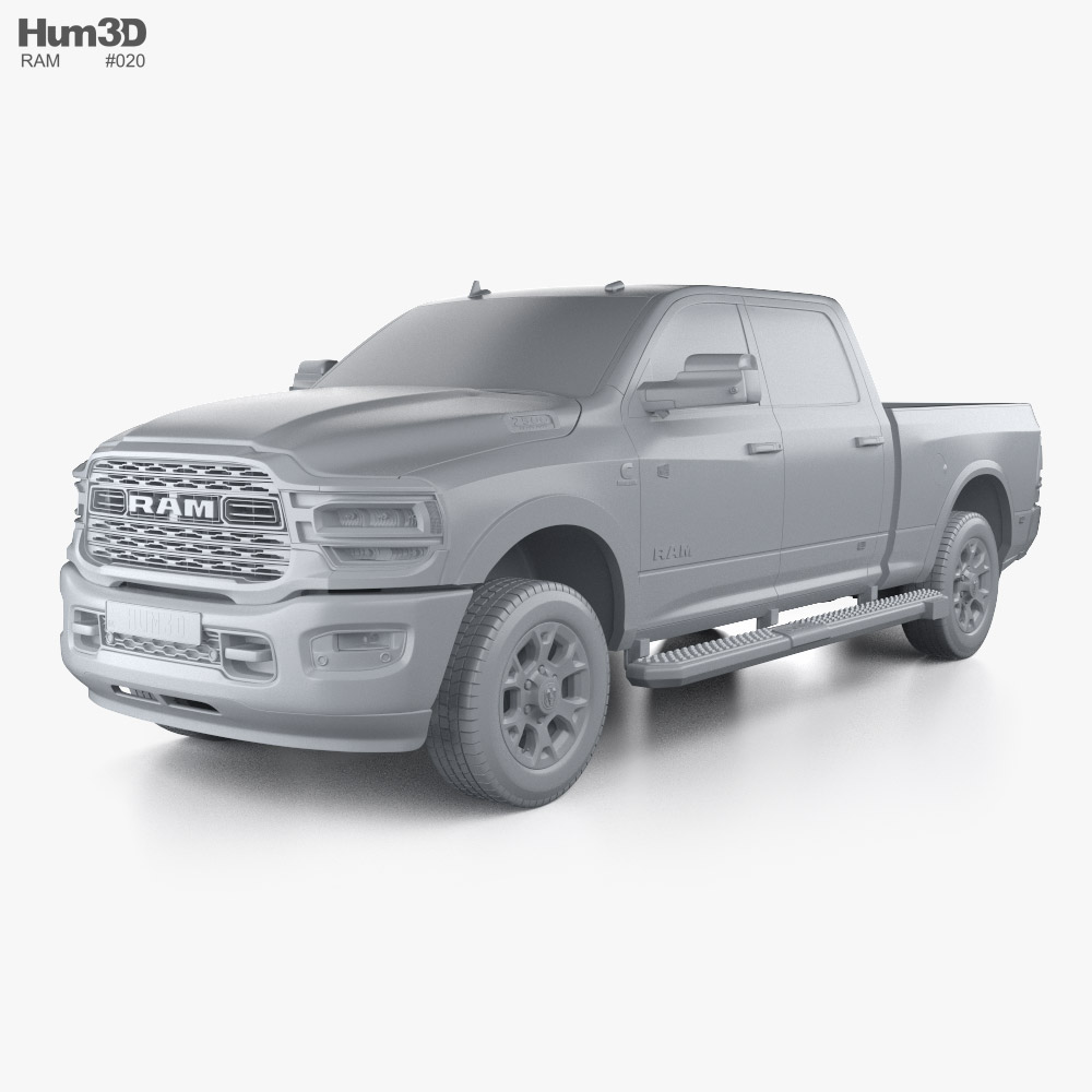 Ram 2500 Crew Cab Laramie 6’4″ Bed 2025 3D model - Download Pickup on ...