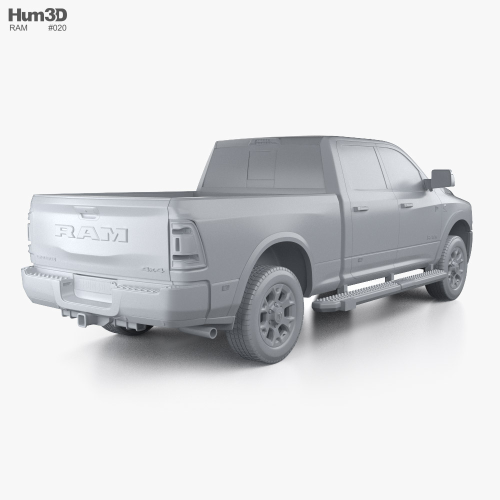 Ram 2500 Crew Cab Laramie 6’4″ Bed 2025 3D model - Download Pickup on ...