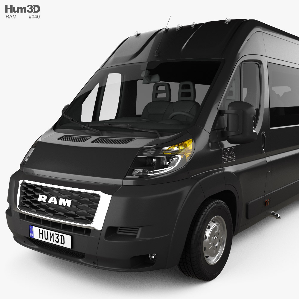 Ram ProMaster Crew Van L4H2 2022 Modelo 3D - Descargar Van on 3DModels.org