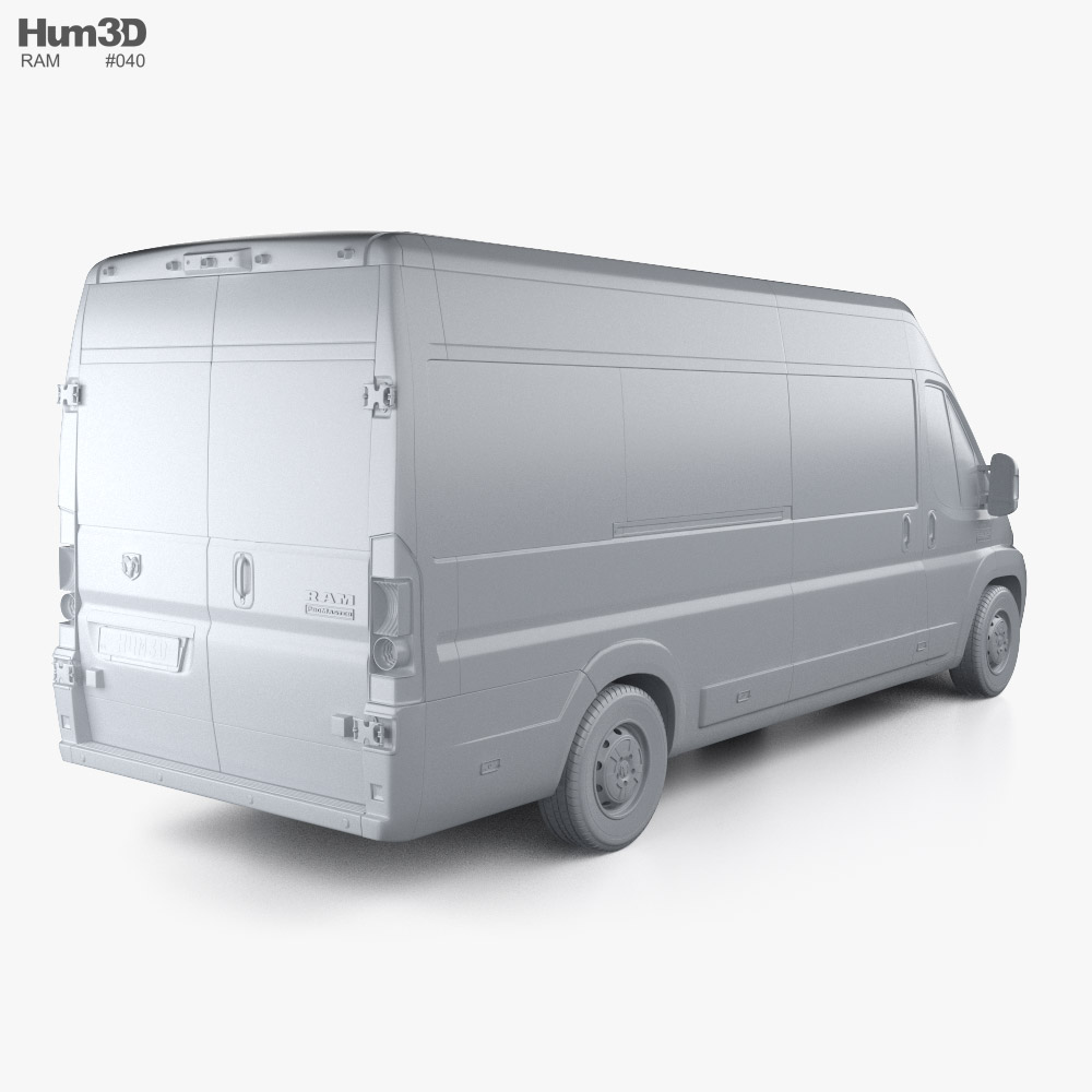 Ram ProMaster Crew Van L4H2 2022 Modelo 3D - Descargar Van on 3DModels.org