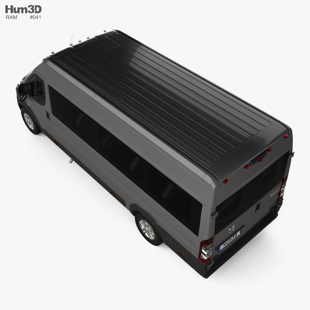 Ram ProMaster Crew Van L4H2 2025 3D 모델 - 다운로드 Van on 3DModels.org