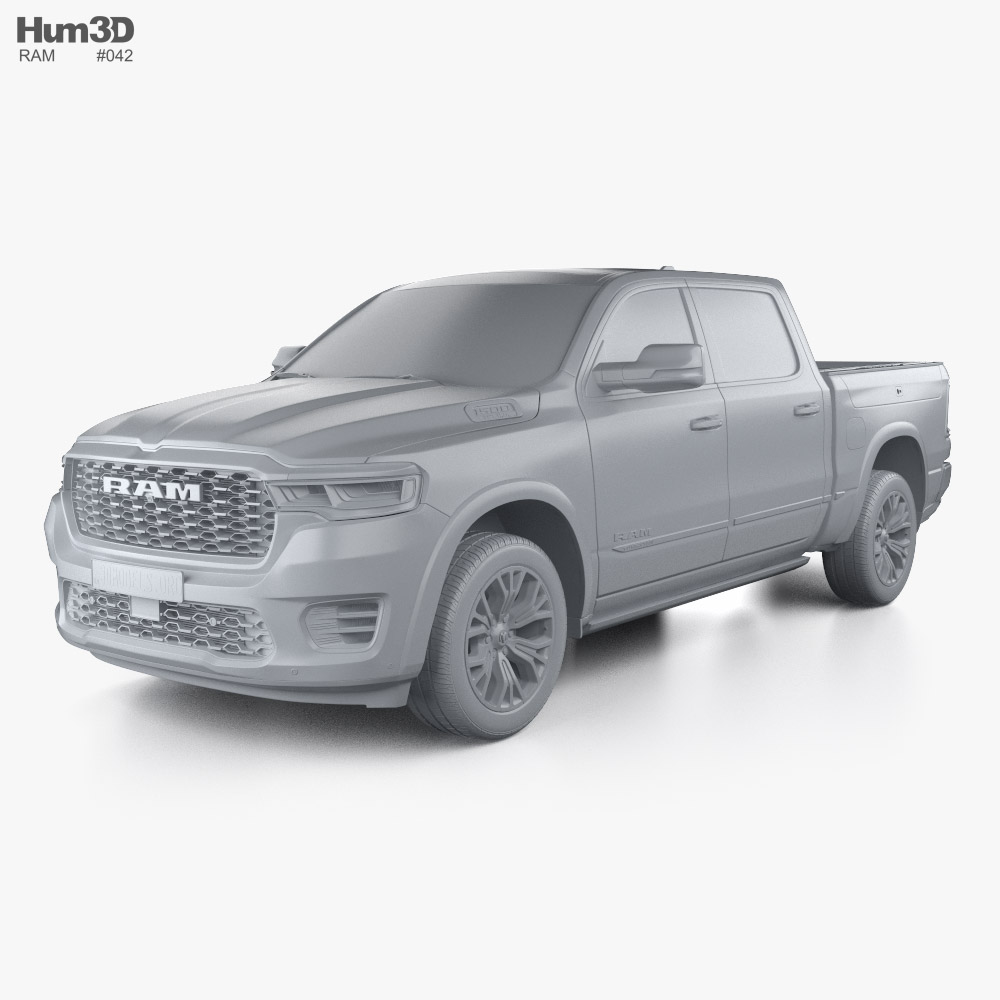 Ram 1500 Tungsten 2025 3D model - Download Pickup on 3DModels.org