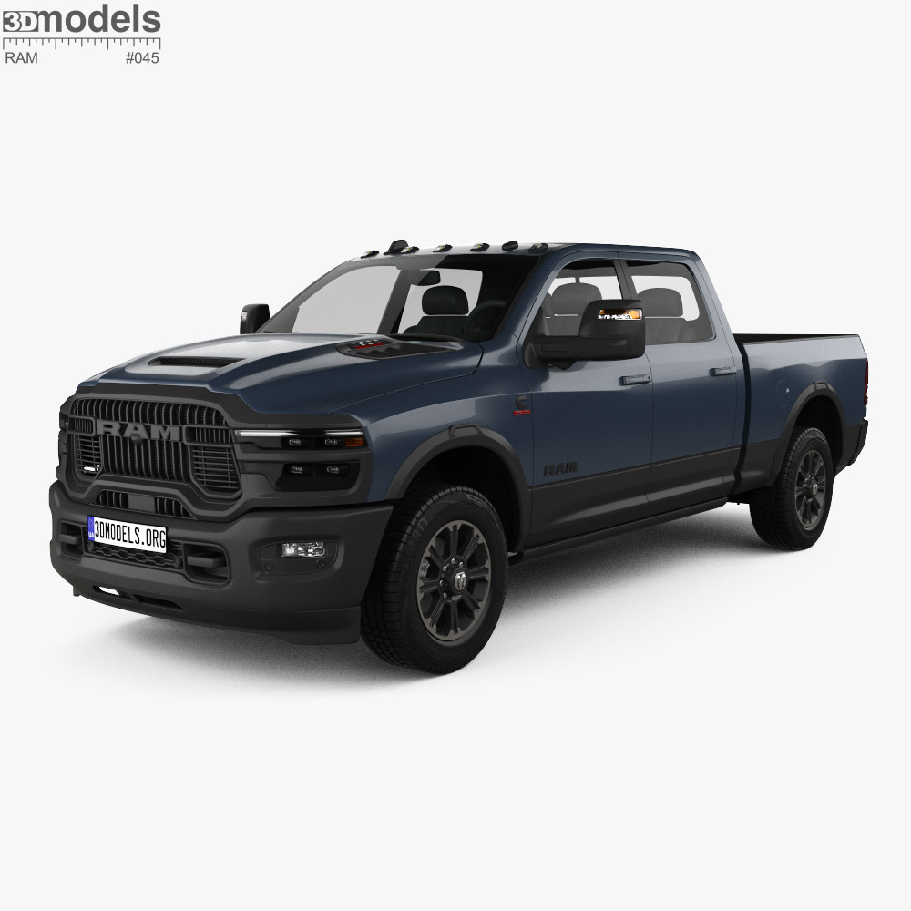 Ram 2500 Crew Cab Rebel 2025 3D model - Download Pickup on 3DModels.org