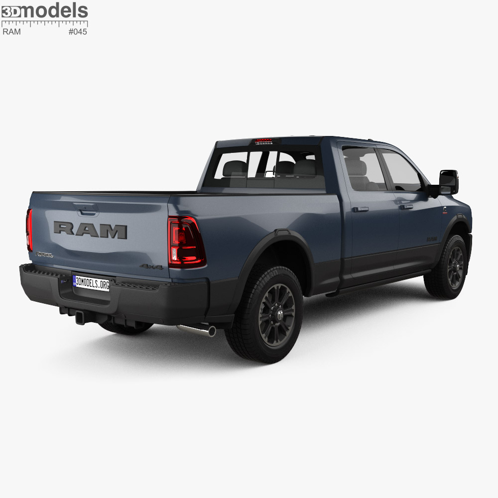 Ram 2500 Crew Cab Rebel 2025 3D model - Download Pickup on 3DModels.org