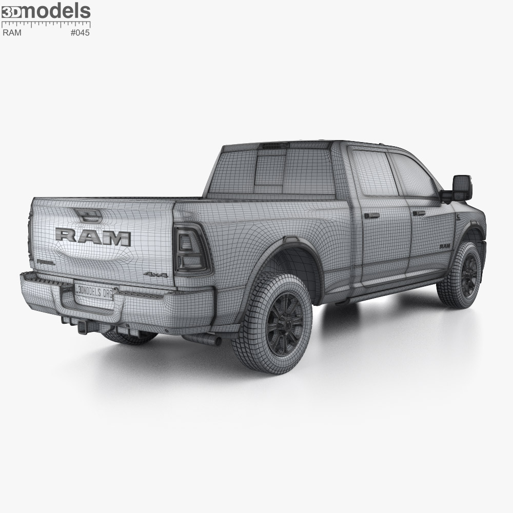 Ram 2500 Crew Cab Rebel 2025 3D model - Download Pickup on 3DModels.org