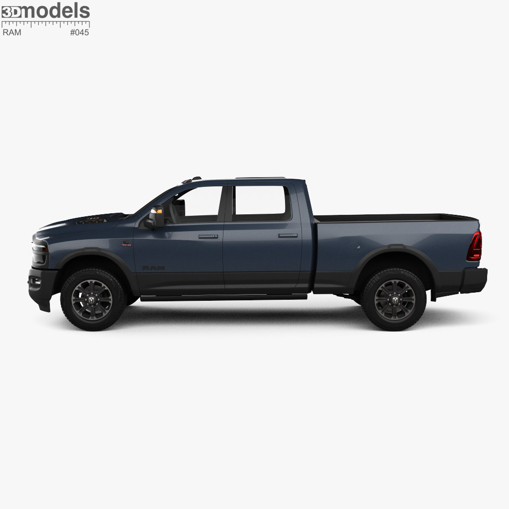 Ram 2500 Crew Cab Rebel 2025 3D model - Download Pickup on 3DModels.org
