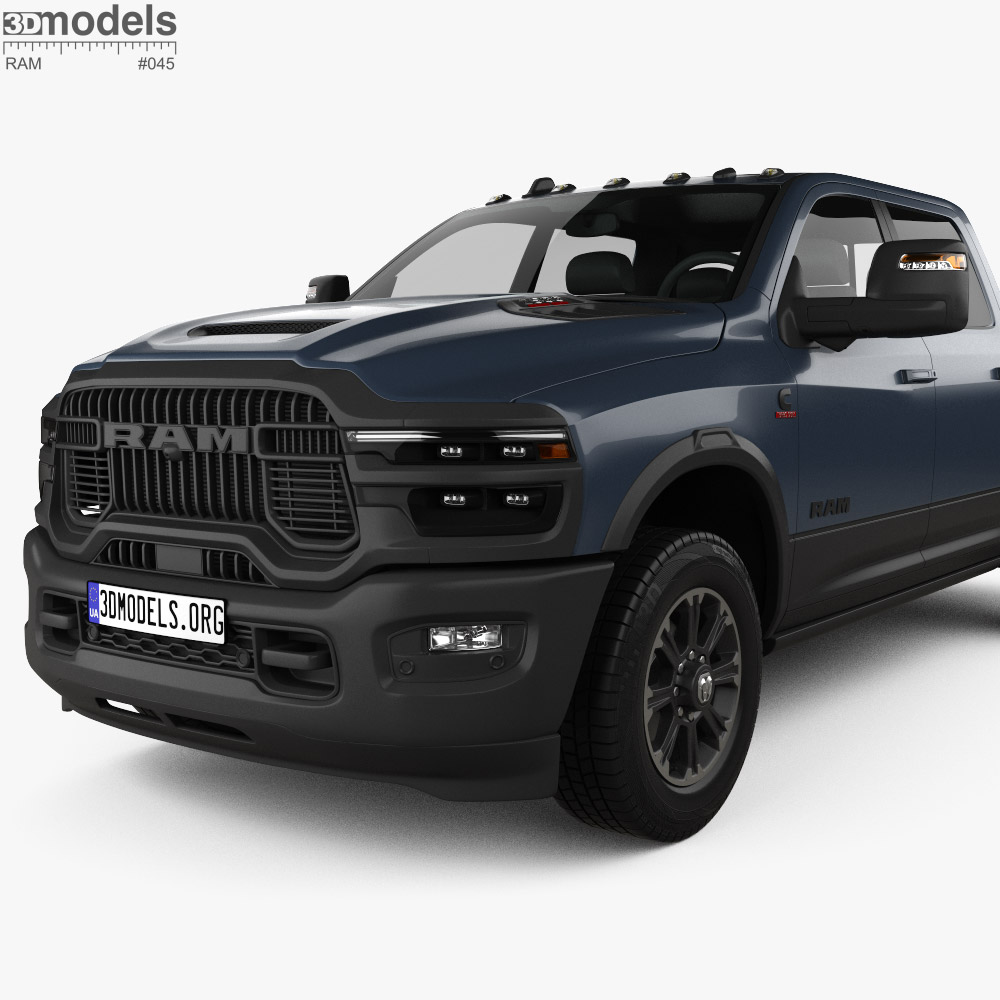 Ram 2500 Crew Cab Rebel 2025 3D model - Download Pickup on 3DModels.org