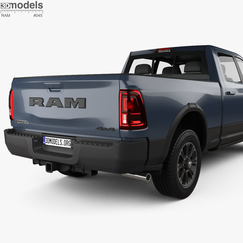Ram 2500 Crew Cab Rebel 2025 3D model - Download Pickup on 3DModels.org