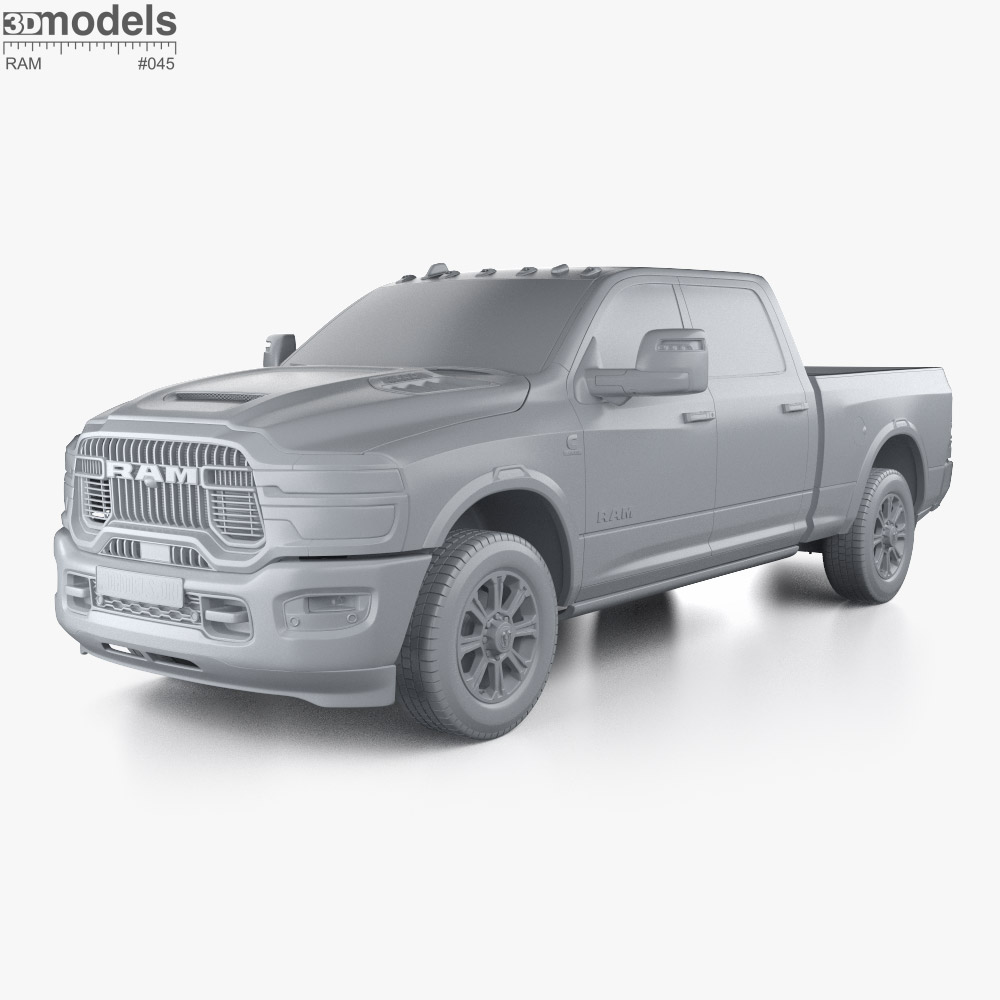 Ram 2500 Crew Cab Rebel 2025 3D model - Download Pickup on 3DModels.org