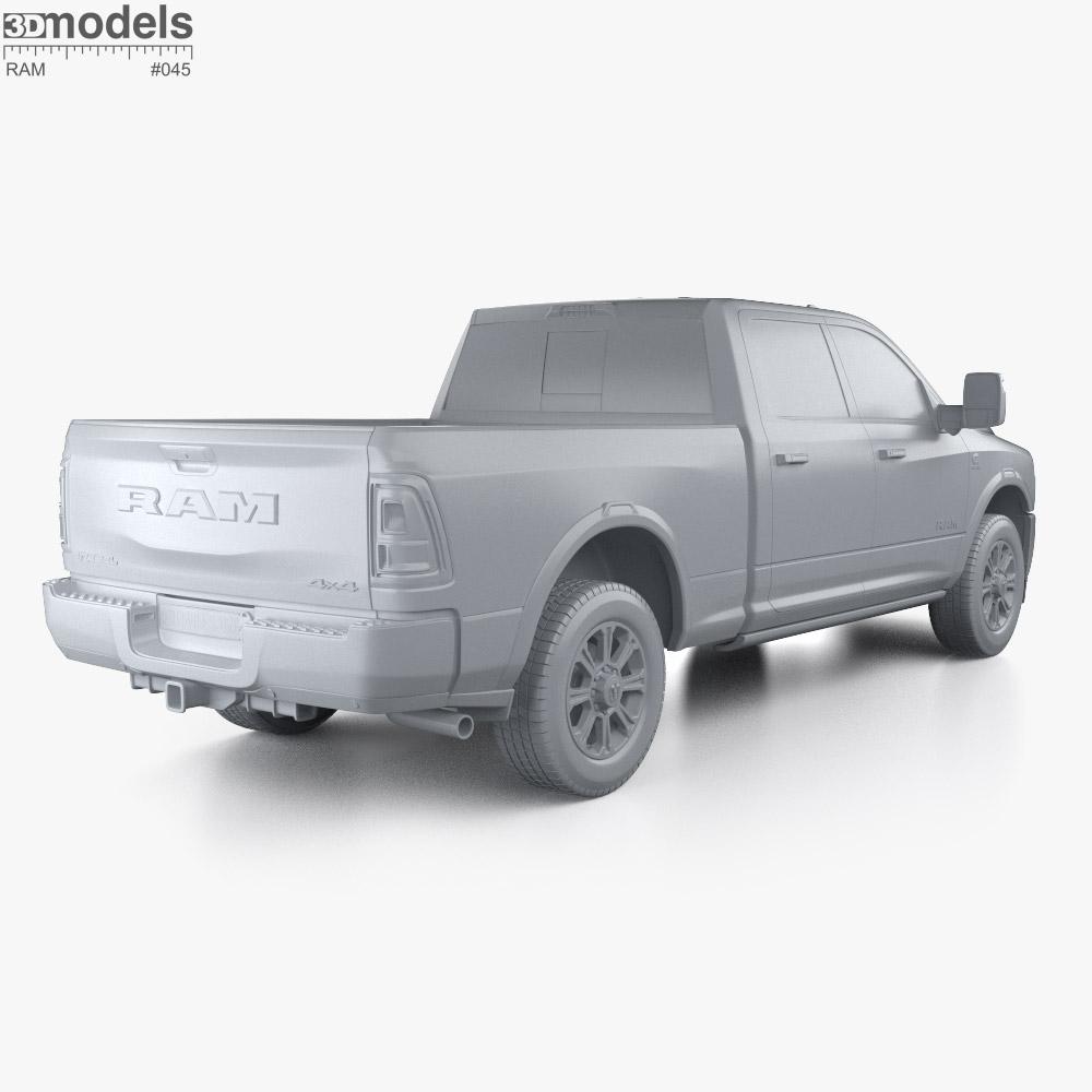 Ram 2500 Crew Cab Rebel 2025 3D model - Download Pickup on 3DModels.org