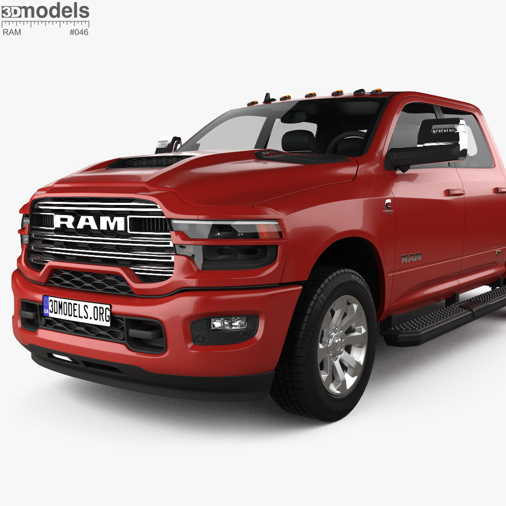 Ram 2500 Crew Cab 6’4″ Bed Laramie Sport 2025 3D model - Download ...